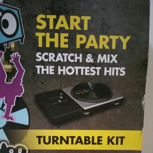 XBOX 360 DJ HERO TURNTABLE (Wireless Controller) PLUS GAME DISC (With ...