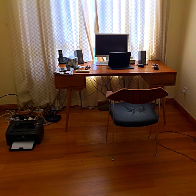 Japanese made wooden study desk selling for the $150, Furniture & Home ...