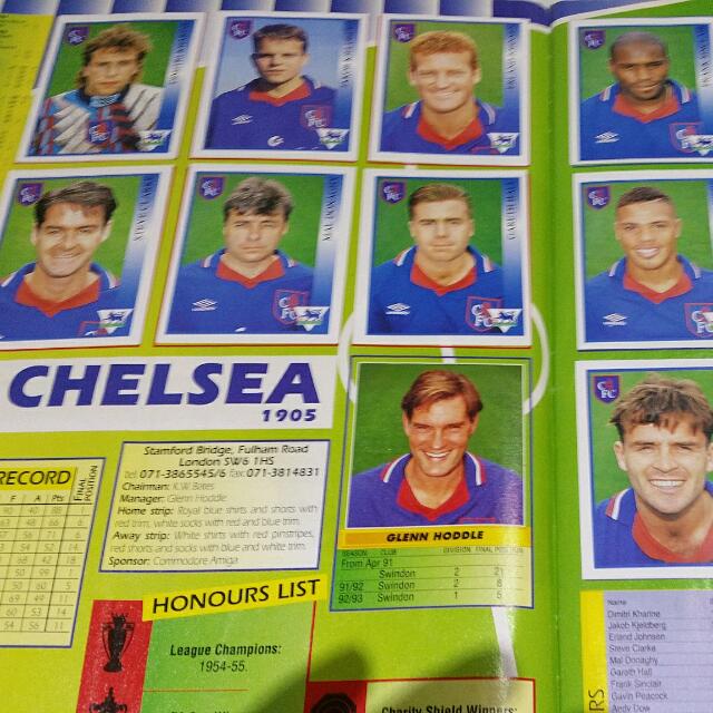 Merlin's FIRST Edition English Premiere League Sticker Book 1994 ...