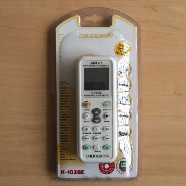 Chunghop K-1028E Universal Air Conditioner AMP Remote Control ...