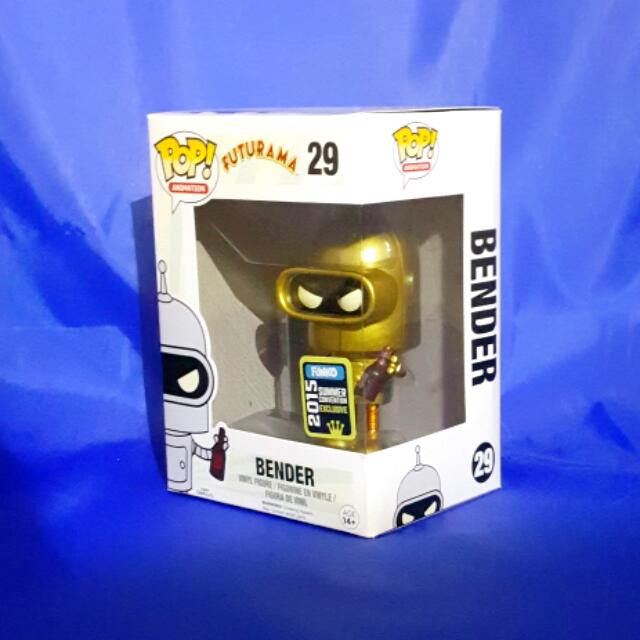 Funko Pop Summer Exclusive Futurama Golden Bender, Hobbies & Toys, Toys ...