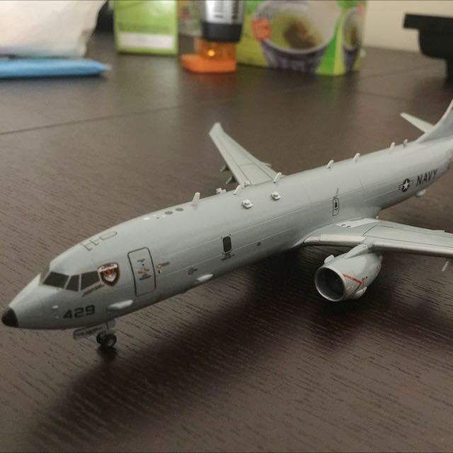Ready made Hasegawa 1/200 scale US Navy Boeing P-8 Poseidon plastic ...