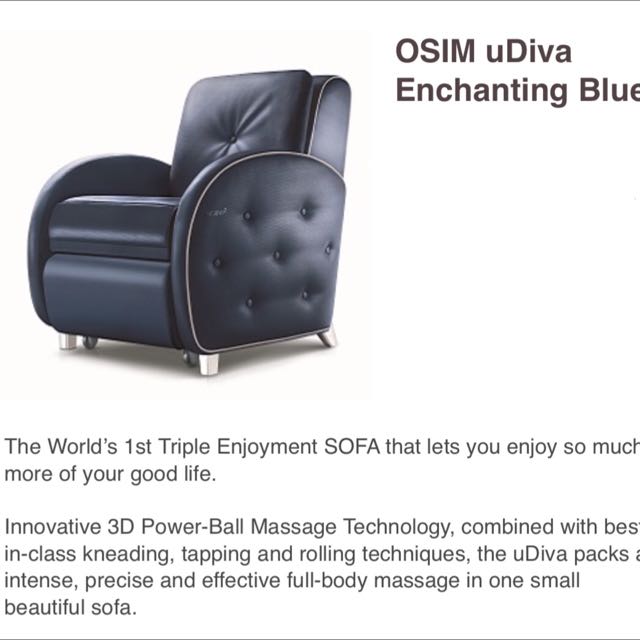 25% MEGA SALE! BRAND NEW OSIM UDIVA MASSAGE SOFA, Babies & Kids ...