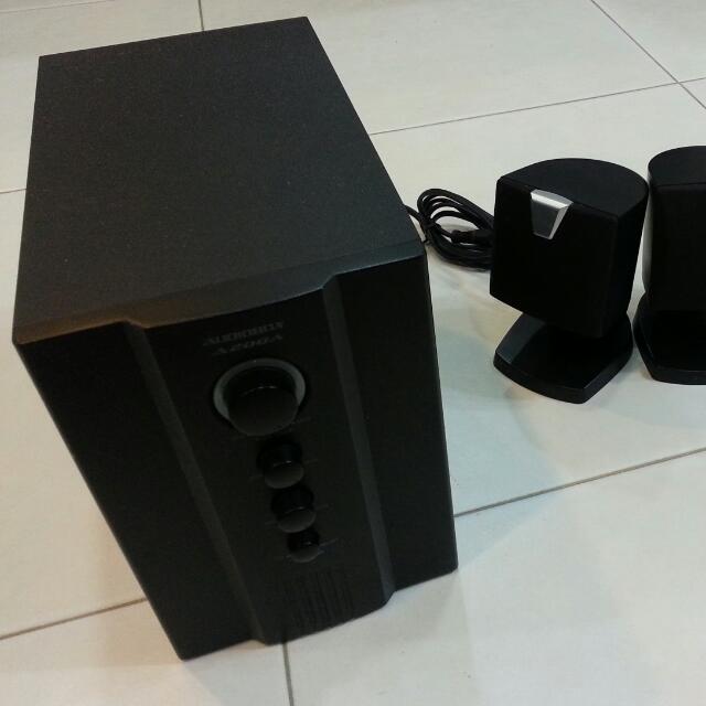 Audiobox subwoofer + 2 speakers, Computers & Tech, Parts & Accessories ...