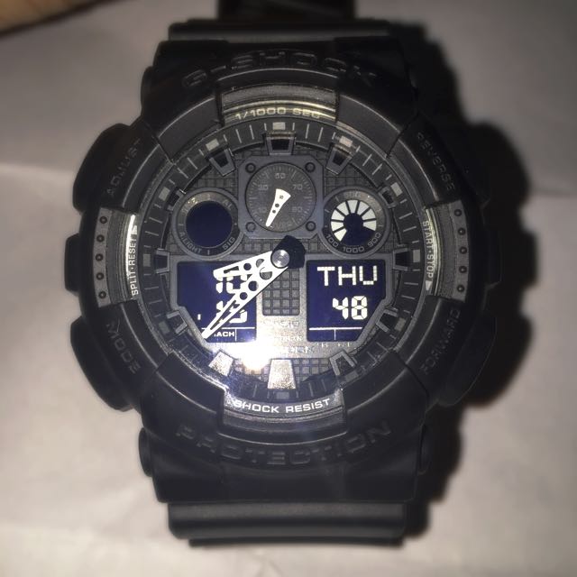 G-Shock (GA-100) Matte Black, Mobile Phones & Gadgets, Wearables ...
