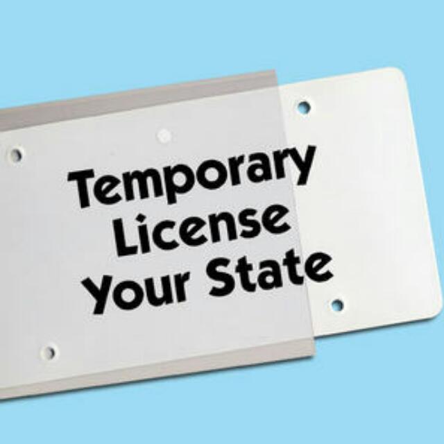 REGISTERED-TEMP-TAG, Car Accessories on Carousell