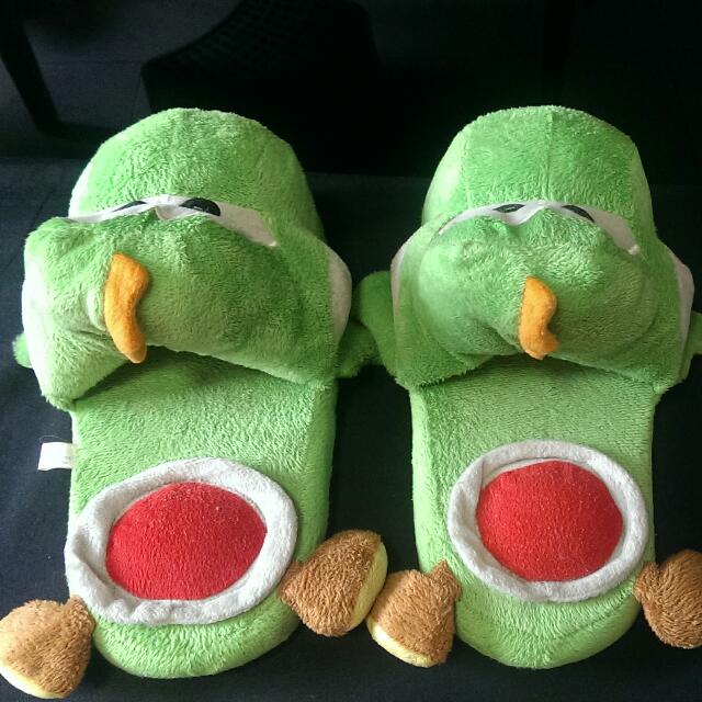 [Super Mario Yoshi Plushie Bedroom Slippers], Hobbies & Toys, Toys ...