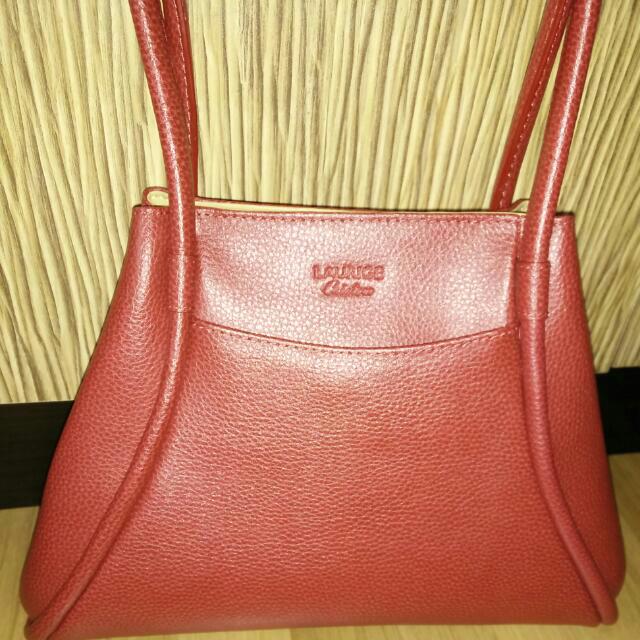 LAURIGE (France) Leather Shoulder Bag, Luxury, Bags & Wallets on Carousell