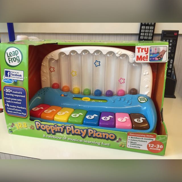 Leap Frog Poppin Play Piano, Hobbies & Toys, Toys & Games on Carousell