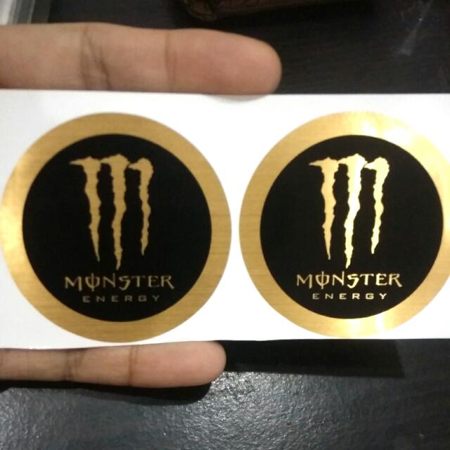 Monster Gold Emblem, Car Accessories on Carousell