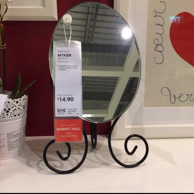 Table Mirror - MYKEN IKEA, Furniture & Home Living, Furniture, Tables ...
