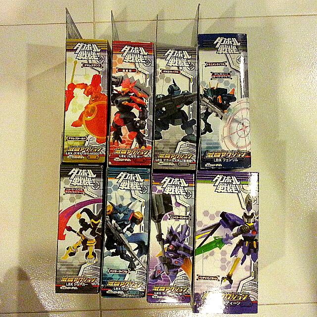Bandai Set of 8pcs LBX Little Battler Experience Action Figures(Whole ...