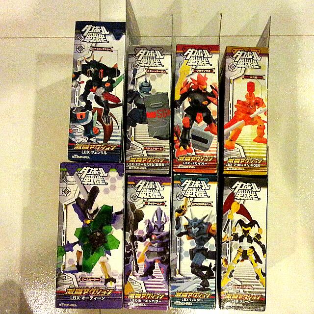 Bandai Set of 8pcs LBX Little Battler Experience Action Figures(Whole ...