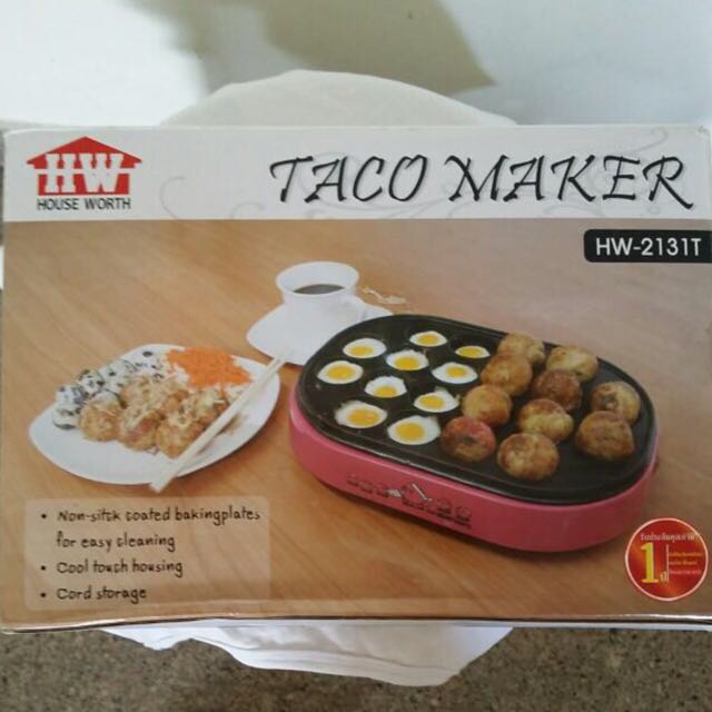 Electric Takoyaki Octopus Ball Maker Tako Yaki, TV & Home Appliances ...