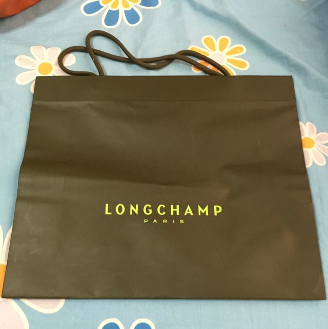 Longchamp Paper Bag, Luxury, Bags & Wallets on Carousell