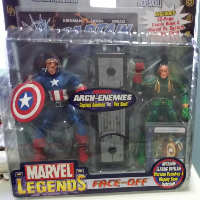 MISB Marvel Legends Face Off Captain America Baron Strucker, Hobbies ...