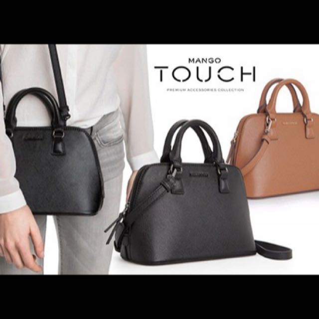 Authentic Mango Touch Saffiano Tote Bag, Women's Fashion, Bags ...