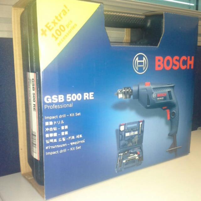 Bosch GSB 500 RE Professional Impact Drill - Kit Set, Furniture on ...