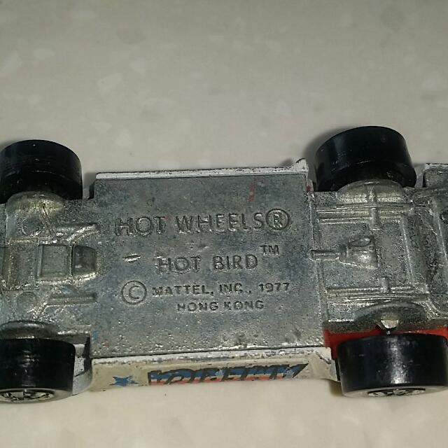 Mattel Hot Wheels HOTBIRD CAPTAIN AMERICA CAR 1977 MADE IN HONGKONG ...