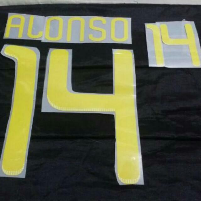 Spain WC 2010 kit ALONSO 14 Nameset, Sports Equipment, Sports & Games ...