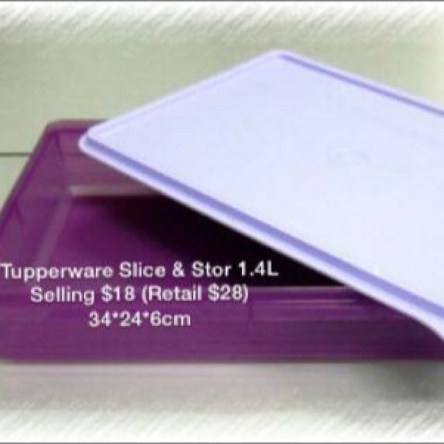 Tupperware Slice & Stor 1.4L, TV & Home Appliances, Kitchen Appliances ...