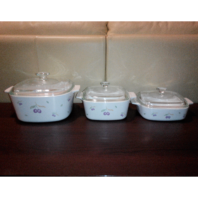 CORNINGWARE (CORNING WARE) 6 piece casserole set, classics Coordinates ...