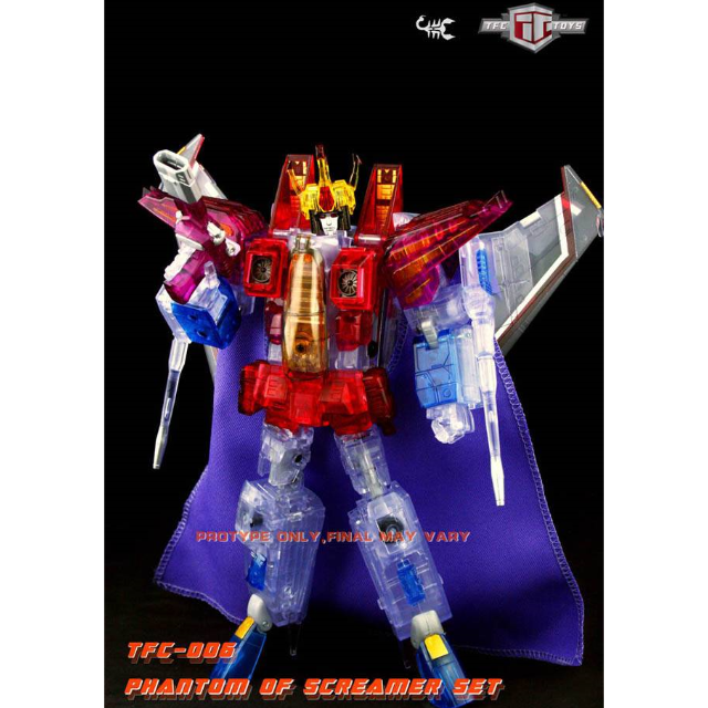 Takara Tomy Transformers MP-3G Starscream (Ghost Ver) and TFC Toys TFC ...