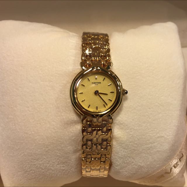 Brand New Carven Ladies Watch In Gold Bracelet Swiss Made., Luxury ...