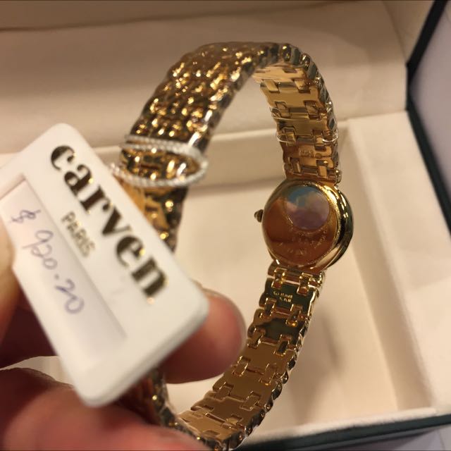 Brand New Carven Ladies Watch In Gold Bracelet Swiss Made., Luxury ...