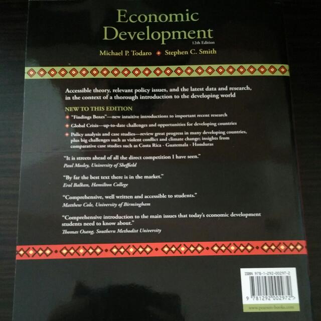 Economic Development 12 Ed - Pearson, Hobbies & Toys, Books & Magazines ...