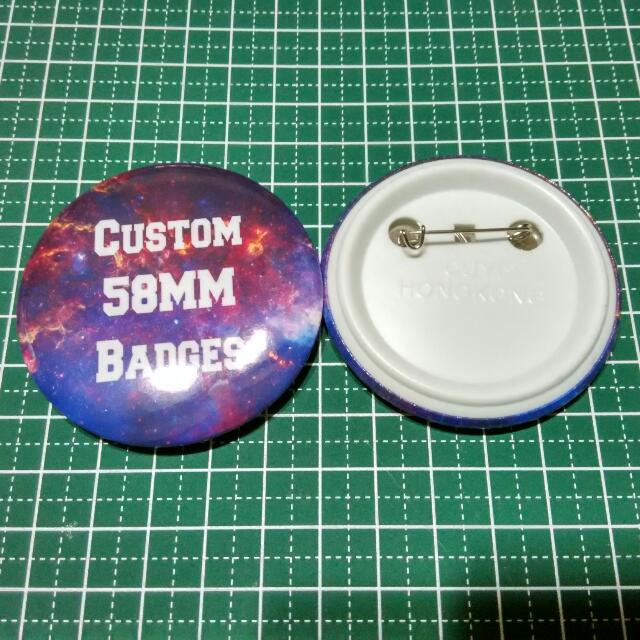 Custom 58MM Badges!, Hobbies & Toys, Stationery & Craft, Art & Prints ...