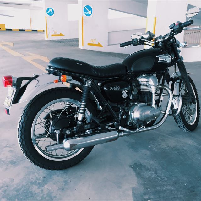 [RESERVED] Kawasaki W400 Classic Motorcycle (Cafe Racer Ready), Cars on Carousell