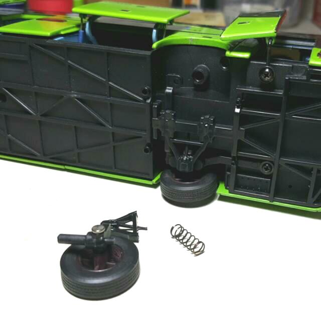 Set of 1:42 Diecast Ankai Bus (2 Pieces), RED Bus is Mint, GREEN Bus ...