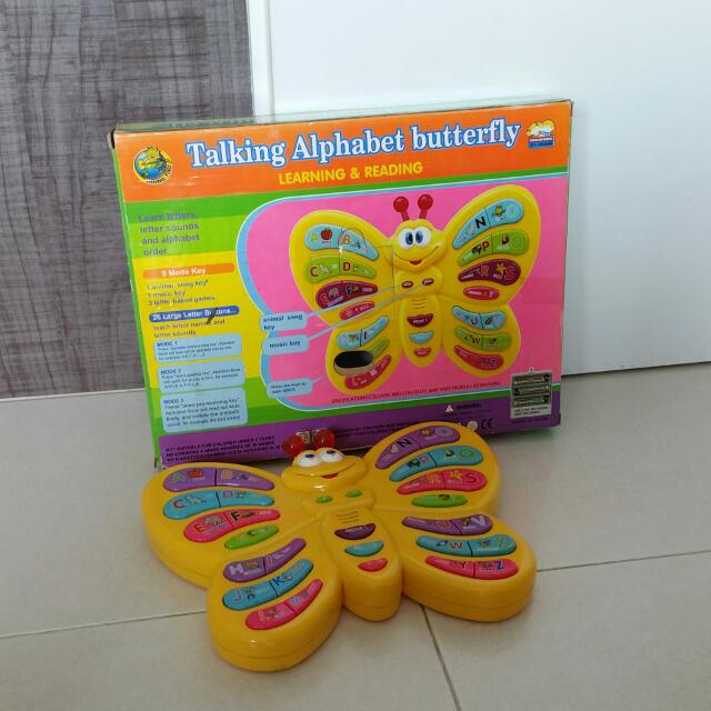 Preloved Talking Alphabet Butterfly Learning And Reading, Hobbies ...