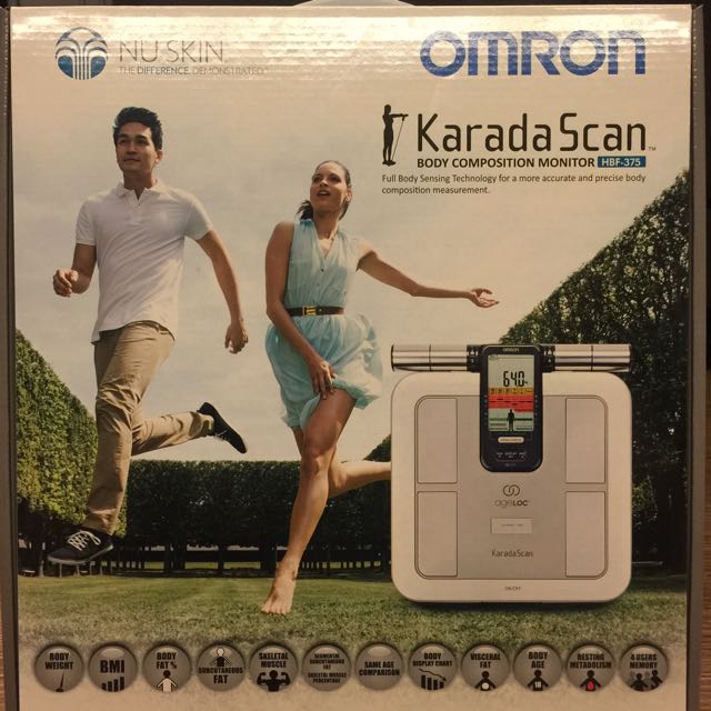 Omron Karada Scan Body Composition Monitor HBF-375, Health & Nutrition ...