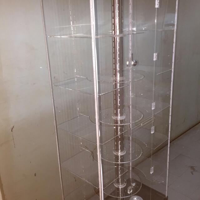 Rotating Arcylic Display Showcase, Furniture & Home Living, Home ...