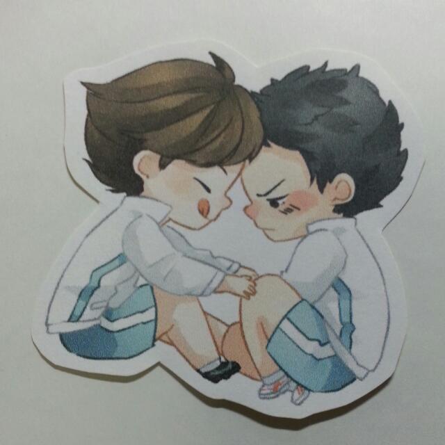 Haikyuu Aoba Johsai Iwaoi Sticker ( Oikawa & Iwaizumi), Hobbies & Toys ...