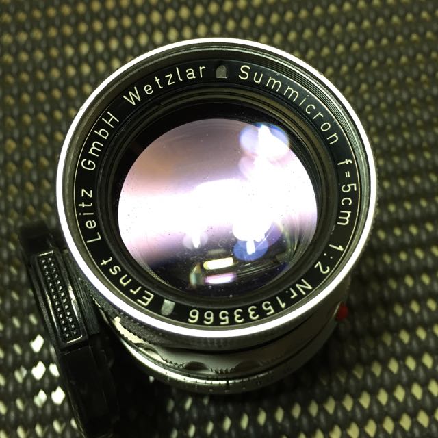 Leica Summicron Rigid (Version 1) 50mm F2 with Original Hood ...