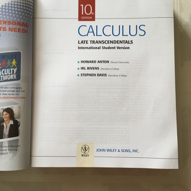 Calculus Late Transcendentals Tenth Edition, Hobbies & Toys, Books ...
