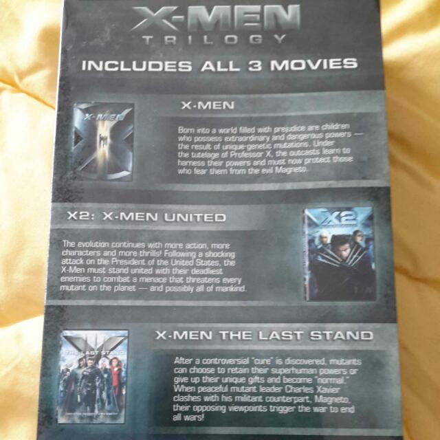 Code 1 DVD - X-Men Trilogy Boxset (3-Movie) New, Hobbies & Toys, Music ...
