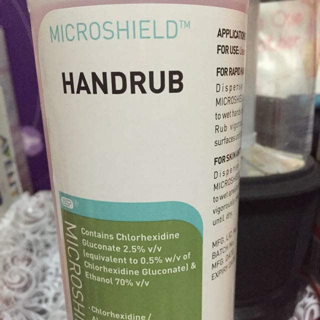 Microshield Handrub, Health & Nutrition, Face Masks & Face Shields on ...