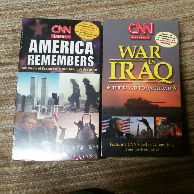 2 New CNN VHS War In IRAQ & America Remembers 9/11, Everything Else on ...