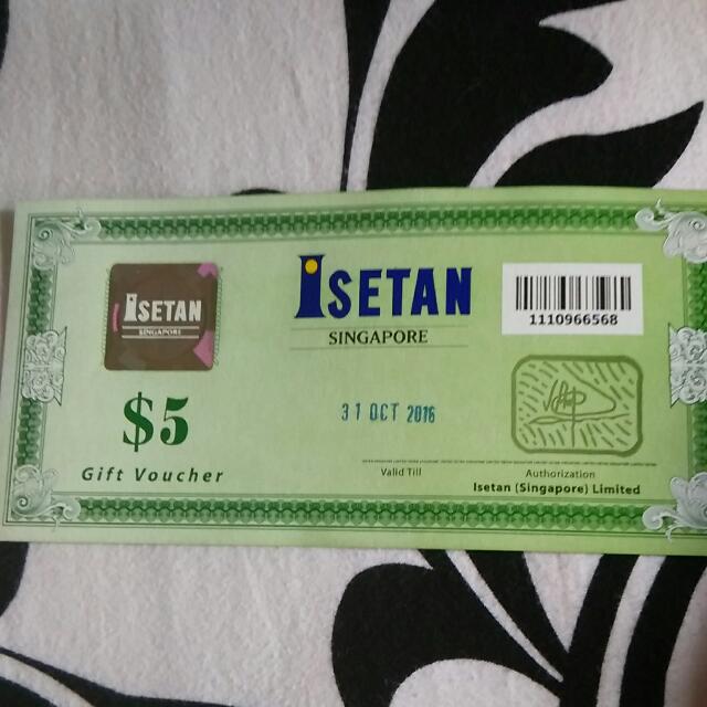 Isetan Vouchers worth of $200, Tickets & Vouchers, Vouchers on Carousell