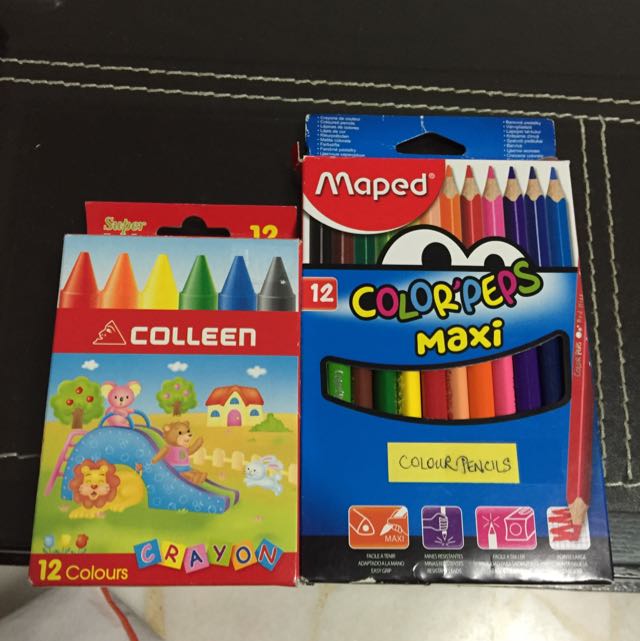 Maped German Brand Premium 12 Pcs Colour Peps Maxi colour Pencils ...