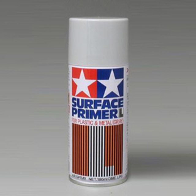Tamiya Paint Fine Surface Primer L - Light Gray 180ml Spray Can ...