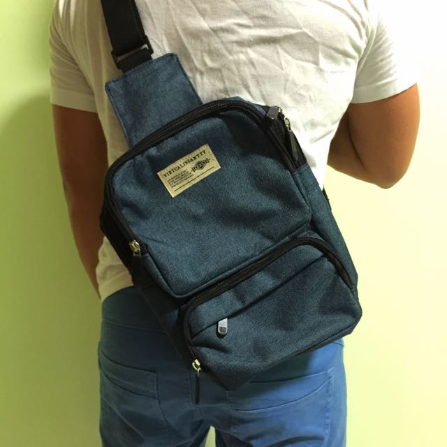 Diagonal Sling Bag From Korea, Men's Fashion, Bags, Sling Bags on Carousell