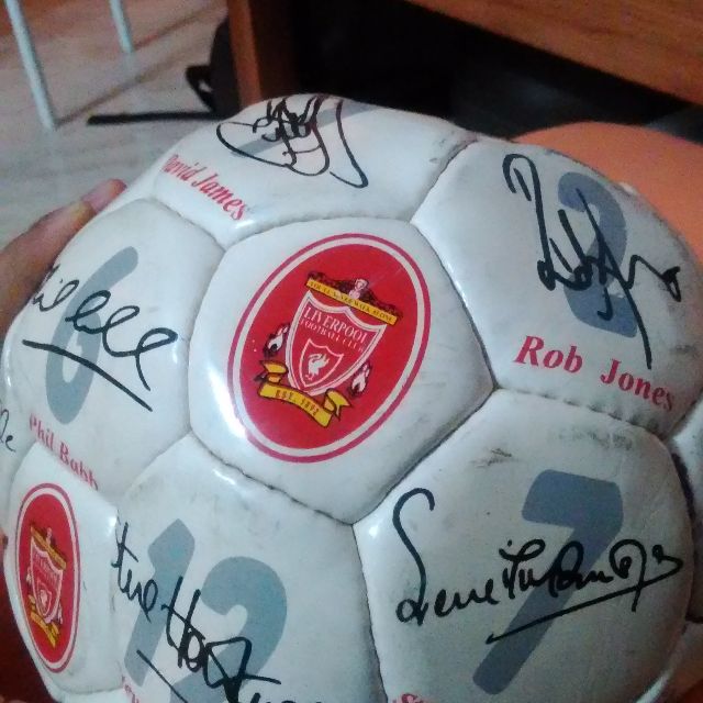 Liverpool Football Club Autograph Ball (rare), Men's Fashion ...