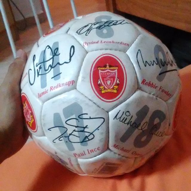 Liverpool Football Club Autograph Ball (rare), Men's Fashion ...