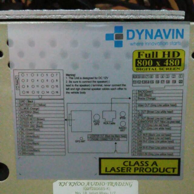 Preloved 7"dynavin Head Unit (Original From Toyota Fortuna ...