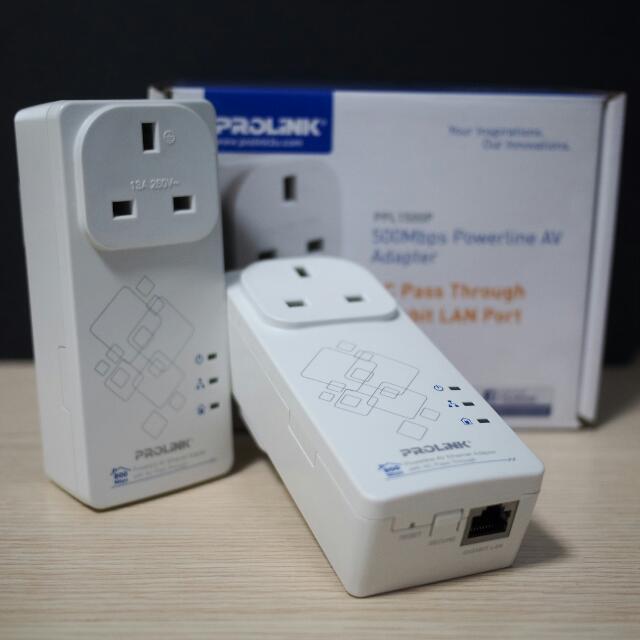 Prolink Powerline PPL1500P, Computers & Tech, Parts & Accessories ...